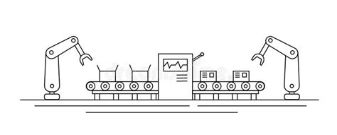 Assembly Line Art 46204 Assembly Line Illustration Images Stock