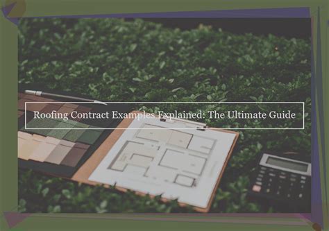 Roofing Contract Examples Explained The Ultimate Guide Employee Rights