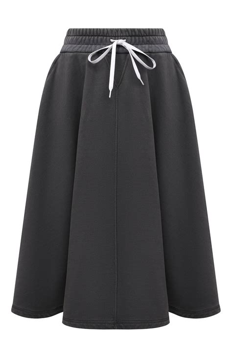 Женская серая хлопковая юбка Miu Miu купить в интернет магазине ЦУМ арт Mjd174 1ig3 F0d65