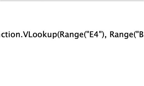 Fonction Excel Vlookup Dans Visual Basic