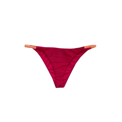 Adicora Womens Medina String Bikini Bottom In Red Modesens