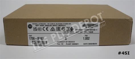 Sealed 2023 Allen Bradley 1756 If16h Hart Analog Module Controllogix Qtys The Plc Depot