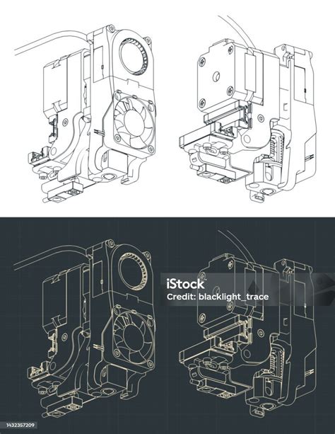 3d 프린터 압출기 아이소메트릭 도면 3d 프린팅 필라멘트에 대한 스톡 벡터 아트 및 기타 이미지 3d 프린팅 필라멘트 3