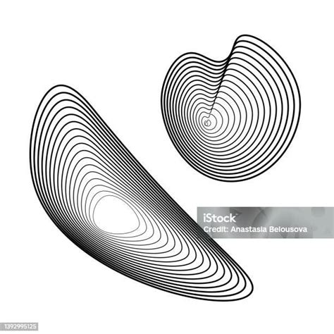 선에서 추상화 그림 동적 모양 선이있는 벡터 추상 배경 디자인을 위한 흑백 일러스트 레이 션 벡터에 대한 스톡 벡터 아트 및 기타 이미지 Istock