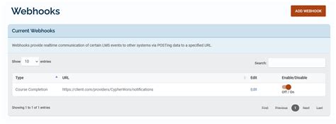 Webhooks Support Hub
