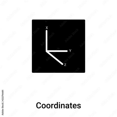 Coordinates Icon Vector Isolated On White Background Logo Concept Of Coordinates Sign On