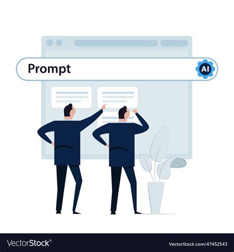 Prompt Ai Artificial Intelligence People Query Vector Image