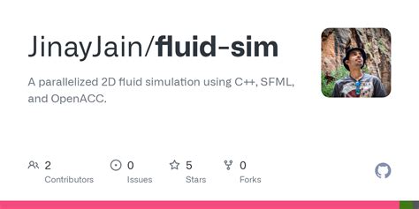 Github Jinayjainfluid Sim A Parallelized 2d Fluid Simulation Using