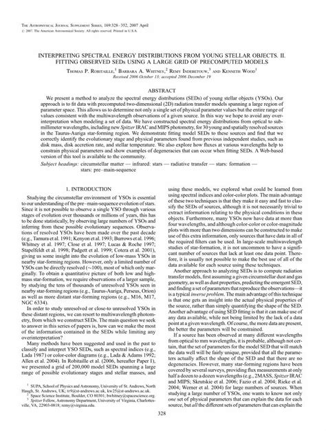 Pdf Interpreting Spectral Energy Distributions From · Interpreting