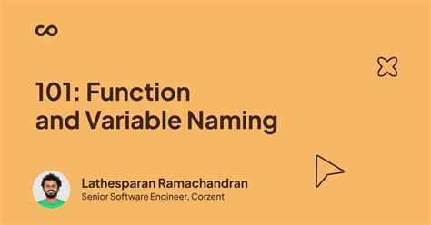 101 Function And Variable Naming By Lathes Ram Corzent
