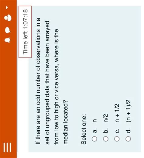 Solved If There Are An Odd Number Of Observations In A Set