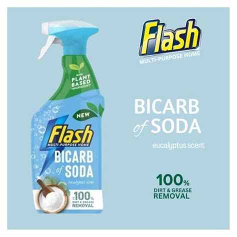 Flash Multi Purpose Home Bicarb Of Soda 800ml Henry And Hunter