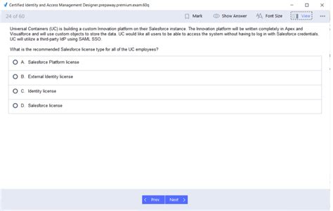 Salesforce Certified Identity And Access Management Designer Exam Dumps