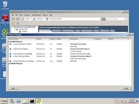 VMware SRM Primary Site Install