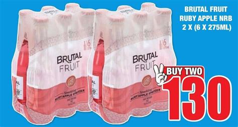 Brutal Fruit Ruby Apple Nrb 2x 6x275ml Offer At Boxer Liquors