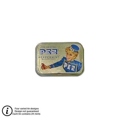 Peppermint Sugar Free Pez Candy Tin 24 Mints Tin Designs Vary