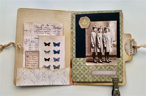 Handmade Vintage Style File Folder Style Small Journal Etsy