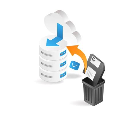 Premium Vector Flat Isometric 3d Illustration Of Recovering Data From
