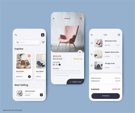 드폰 디스플레이에 앱 인터페이스 모 프리미엄 Psd 파일