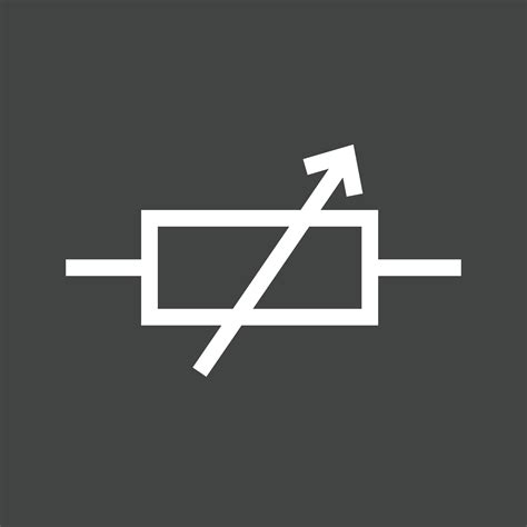 Variable Resistor Line Inverted Icon 15294569 Vector Art At Vecteezy