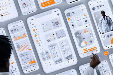 User Interface Elements For Medical Mobile App Premium Ai Generated Image