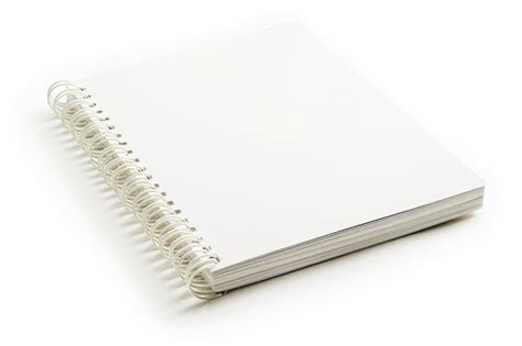 Spiral Notebook Isolated On A White Background Premium Ai Generated Image