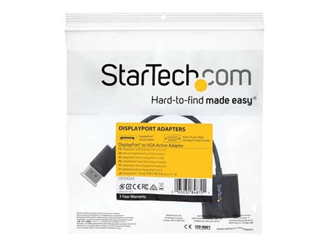 StarTech Com DisplayPort To VGA Display Adapter 10 DP2VGA3
