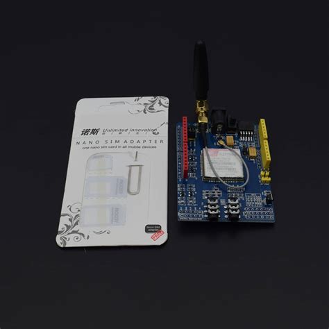 sim900 gprs gsm shield development board quad band rees52
