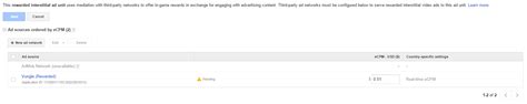 Android Rewardedvideoad Admob Mediation With Vungle Errorcode 3