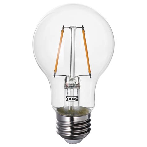 Lunnom Led Bulb E26 150 Lumen Globe Clear Ikea