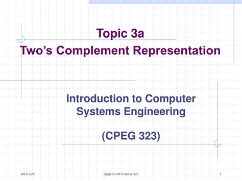 PPT Topic 3a Twos Complement Representation PowerPoint Presentation ID 2401454
