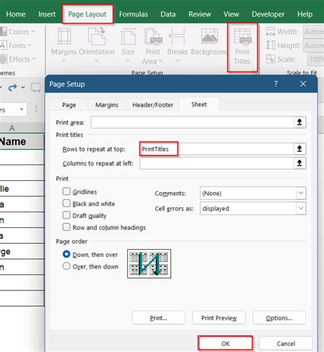 How To Set A Row As Print Titles In Excel 3 Quick Tricks Excel Insider