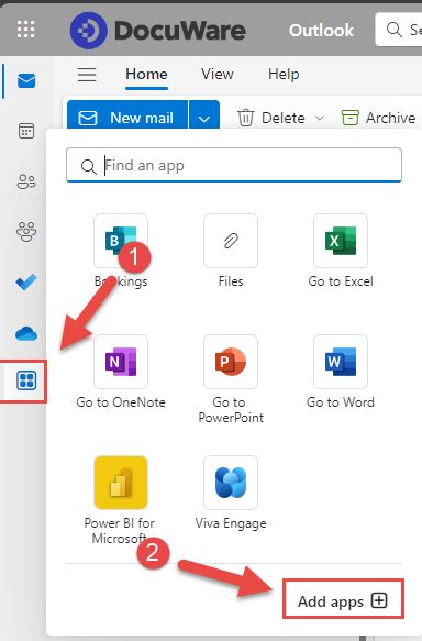 How To Install The Docuware For Outlook Add In For The Web · Docuware Support Portal