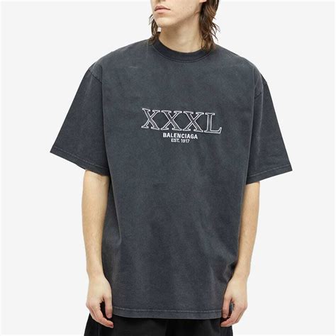 Balenciaga Mens Oversized Xxxl T Shirt In Blackwhite Balenciaga