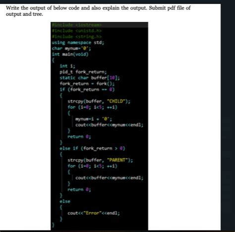 solved write the output of below code and also explain the