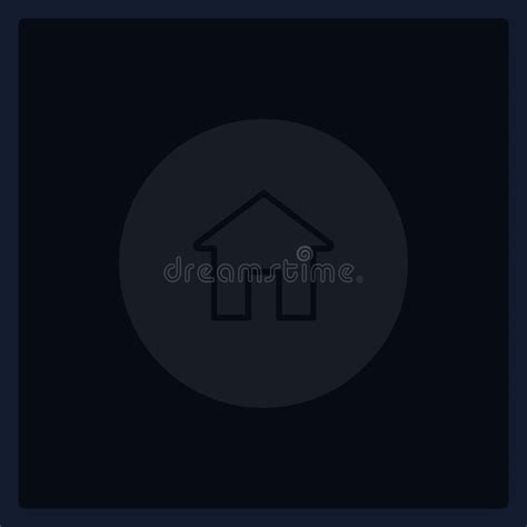 Inactive Homepage Button Ui Element Template Stock Vector