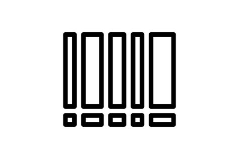 bar code line icon design vector graphic by scribble liners · creative