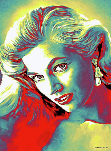 Anita Ekberg Neon Portrait Digital Art By Stars On Art Pixels