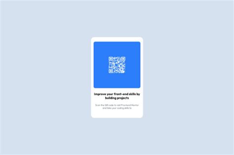 Frontend Mentor Qr Code Using Html And Css Flexbox Divs