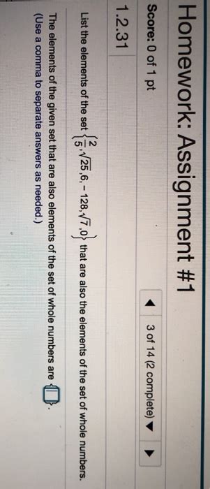 Solved Homework Assignment 1 Score 0 Of 1 Pt 3 Of 14 2