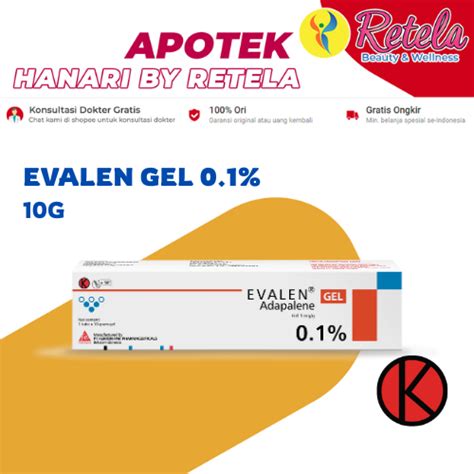 Jual Evalen 1mg Gel 10gr Shopee Indonesia
