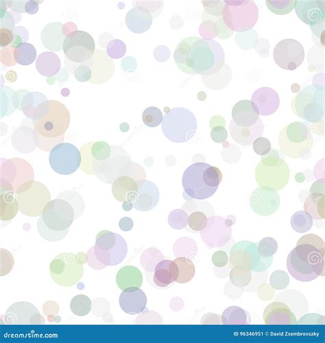 Repeating Abstract Geometrical Dot Background Pattern Vector Design From Circles With Opacity