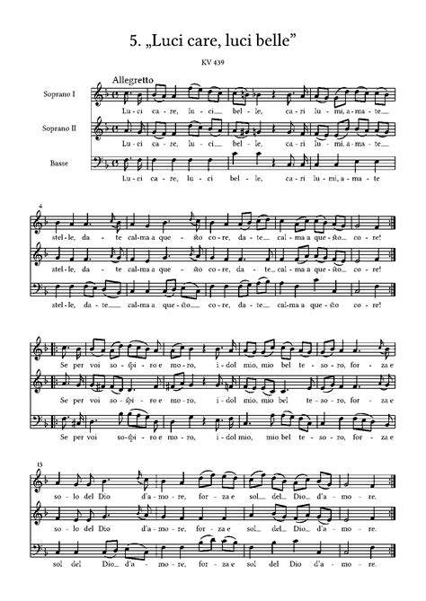 Luci Care Luci Belle K Aanh A Mozart Wolfgang Amadeus Imslp