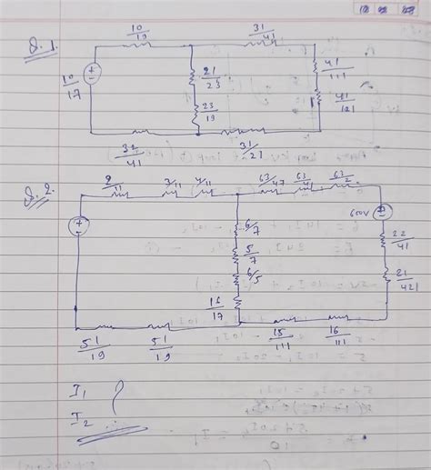 Solved These Questions Are From Mesh Analysis Please Solve Chegg Com