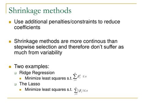 Ppt Linear Methods For Regression Powerpoint Presentation Free