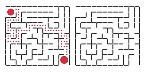 Premium Vector Maze Or Puzzle Design Find The Way And Right Solution