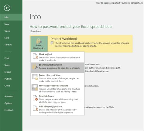 Excel Spreadsheets How To Password Protect Your Excel Files