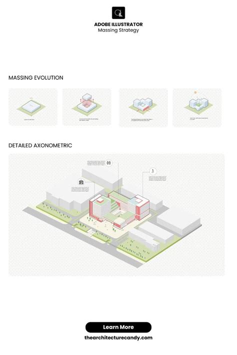 Massing Strategy Diagrama De Diseño Urbano Hospitales Pabellón Deportivo