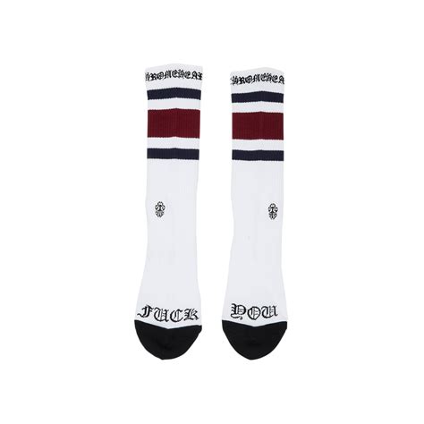 Chrome Hearts Chrome Hearts Miami Socks 3 Pack White Reversible