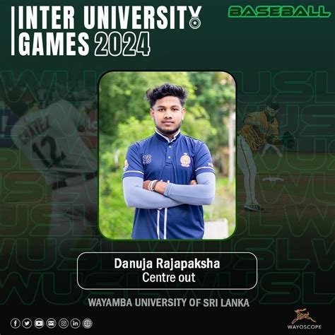 Danuja Rajapaksha On Linkedin Baseball Teamwork Wayambauniversity Sports